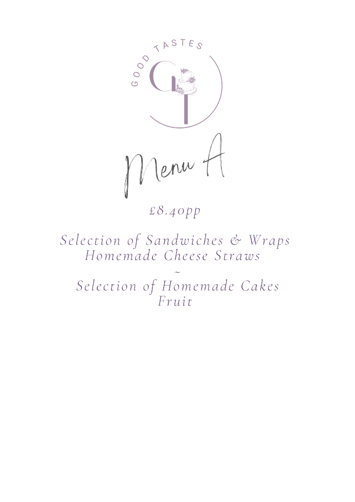 Good Tastes - Sample Menus